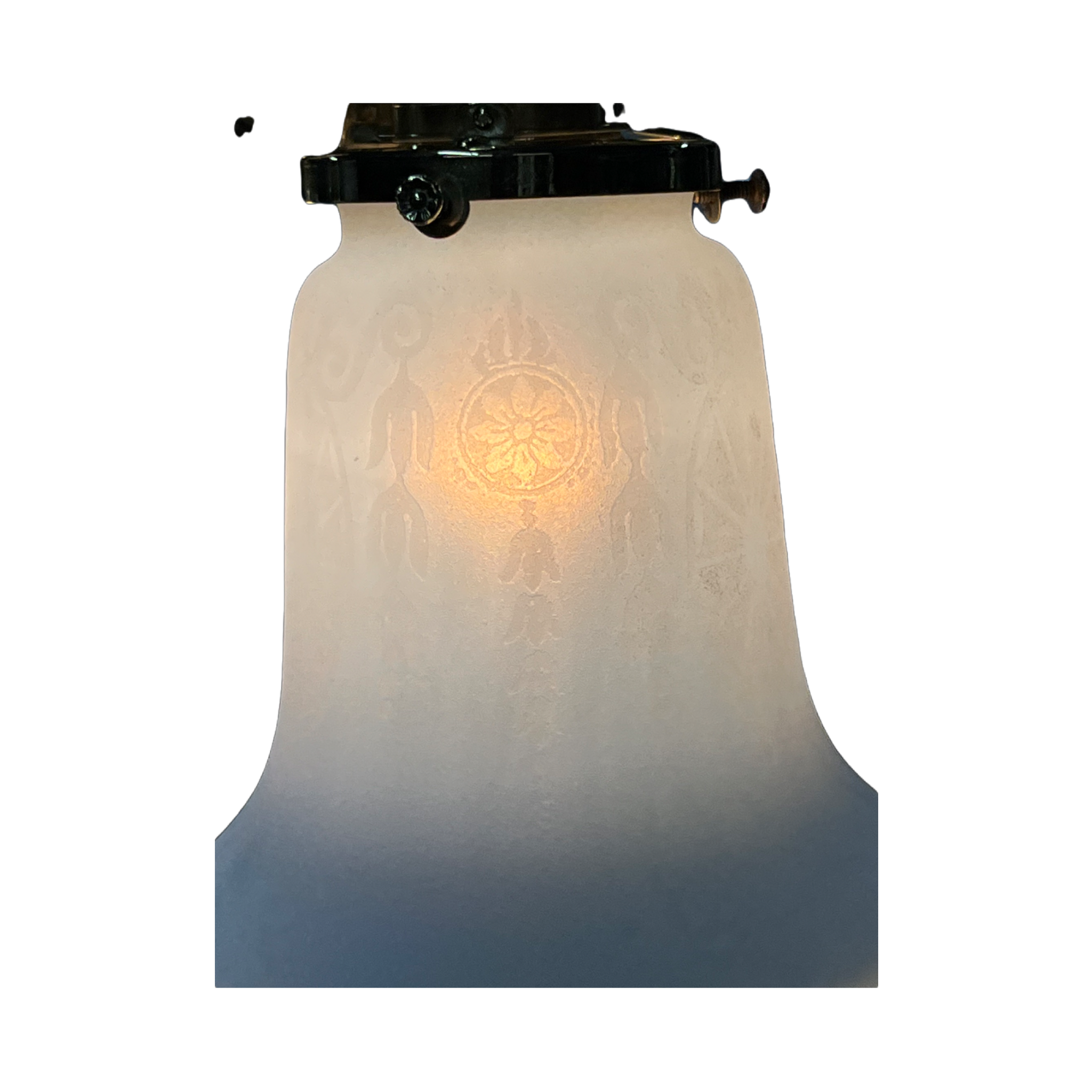 Polished Brass Pan 3 Light with Vintage Shades #2421 – Filament Vintage ...