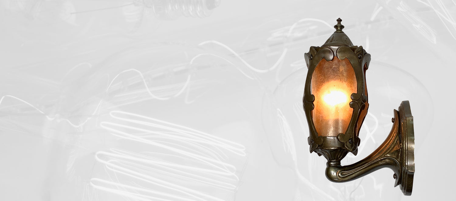 Vintage and Antique Lighting, Chandeliers, Painted Light Bulbs ...